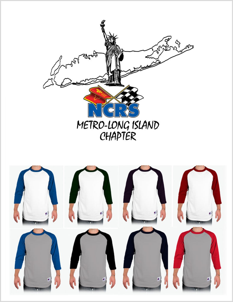 NCRS LONG ISLAND 3/4 sleeve Raglan T-shirt – NCRSapparel.com