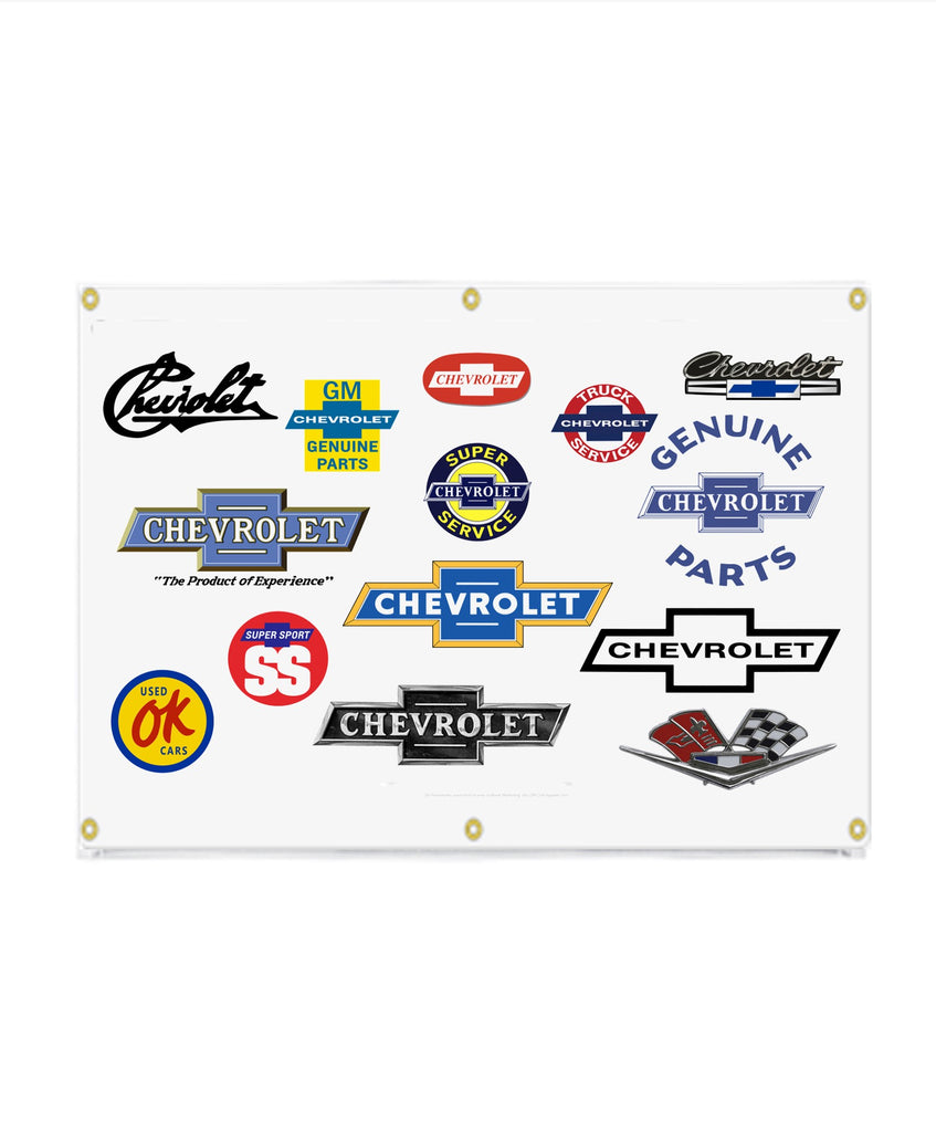 CHEVROLET BADGES Garage Banner – NCRSapparel.com