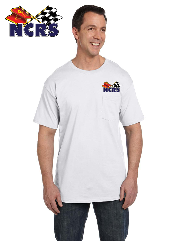 NCRS Cotton Embroidered POCKET T-shirt (Left chest logo embroidered) – NCRSapparel.com